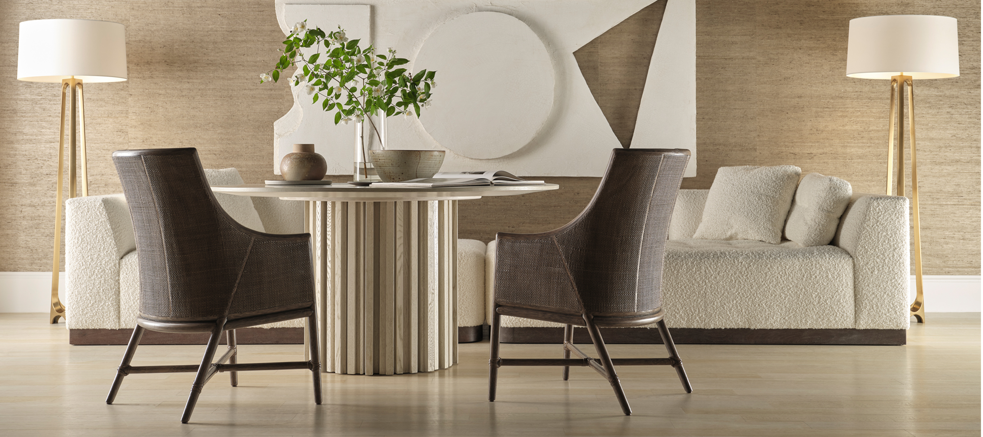 Huxley Round Dining Table by Baker Luxe - BAA3054 | Baker Furniture