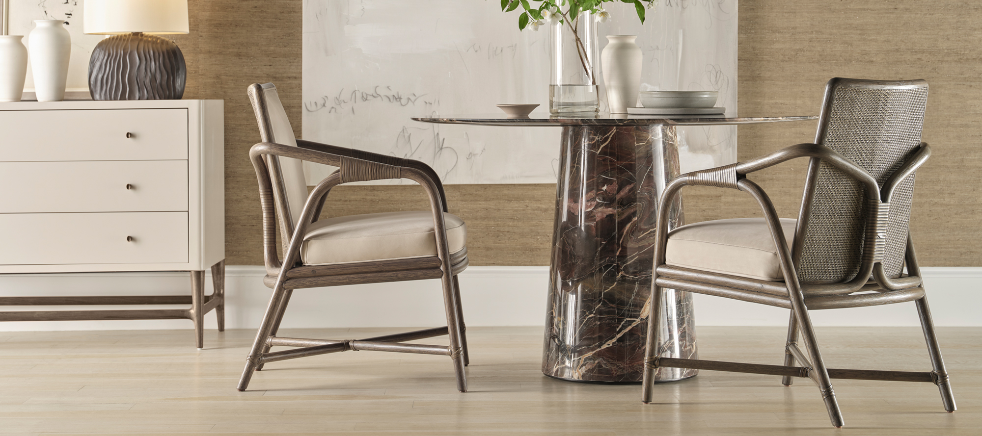 Knot Arm Chair by McGuire Originals - MCA2349 | Baker Furniture